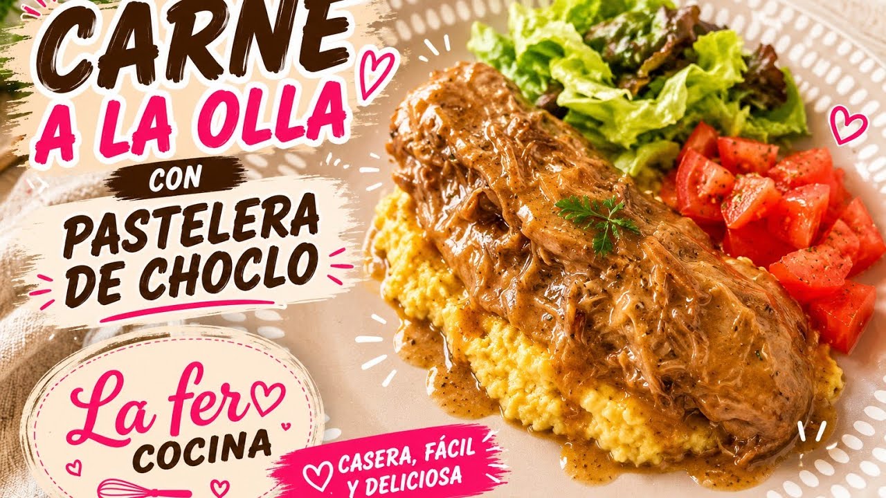 CARNE A LA OLLA - pollo ganso en su salsa mas pastelera de choclo - YouTube