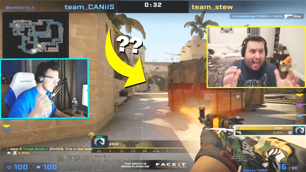 Stewie2K + Tarik + M0E Play Faceit Together... - YouTube