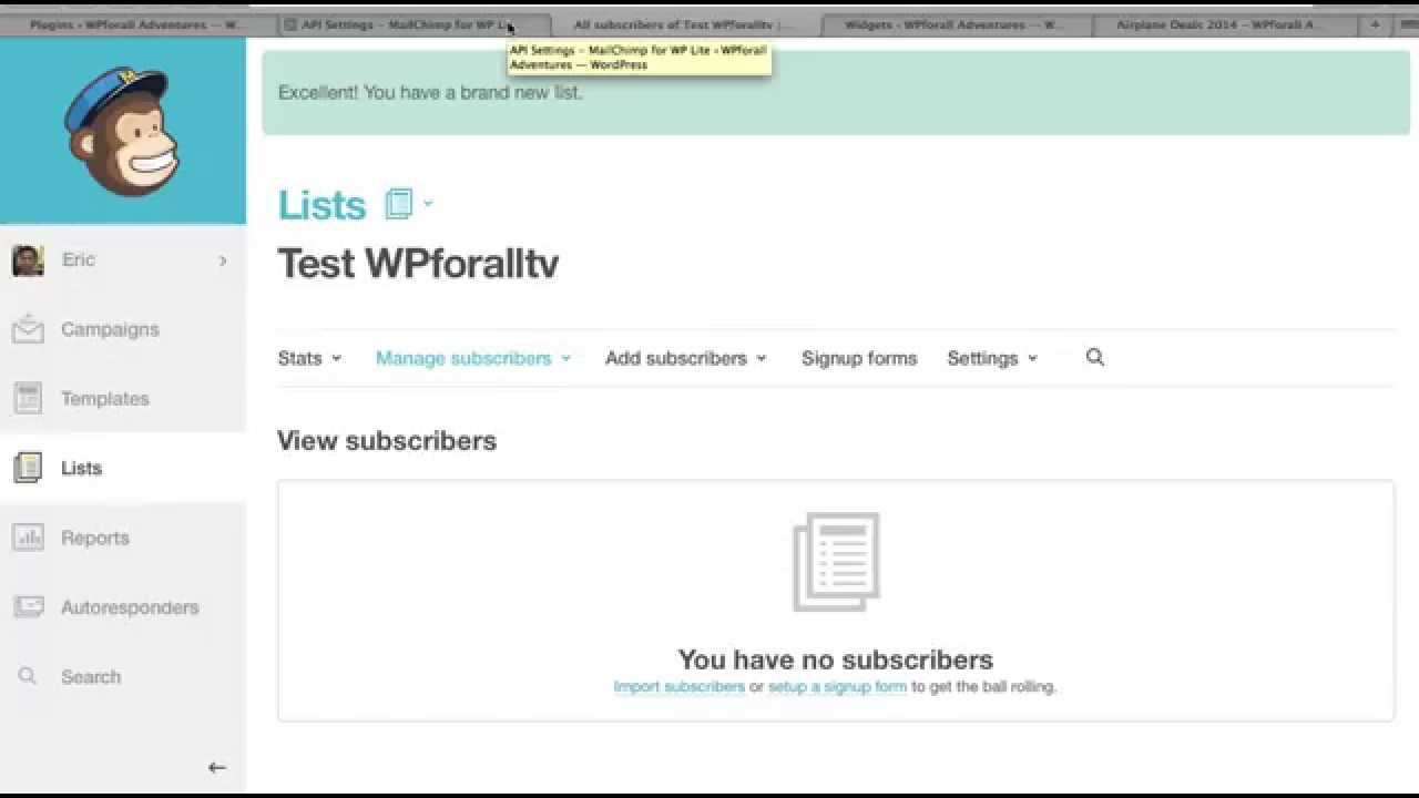 How to integrate Mailchimp with Wordpress - Email Newsletter - YouTube