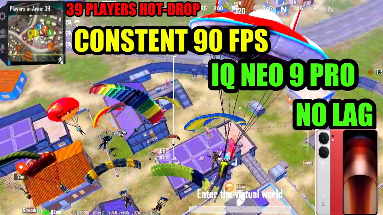 IQ Neo 9 pro Bgmi 90 fps Plus Screen Recording.NO lag . clutches only ...