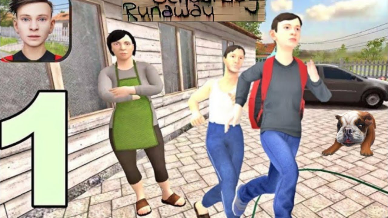 I FINNALY MY ESCAPE MY HOUSE school boy runaway - YouTube