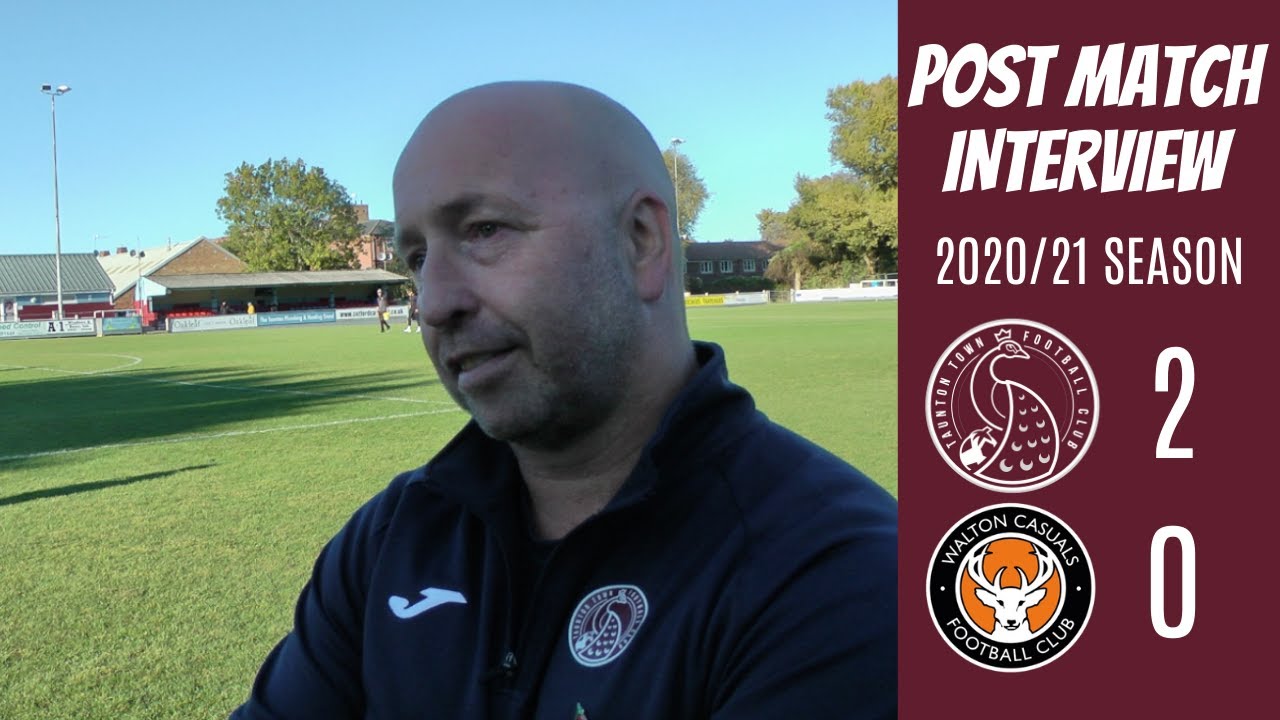 ROB DRAY POST MATCH INTERVIEW | TAUNTON TOWN 2-0 WALTON CASUALS - YouTube