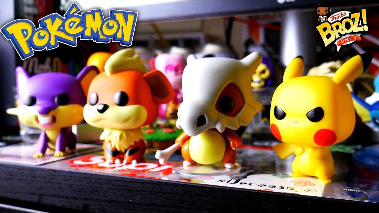 POKE POPS CUBONE RATTATA GROWLITHE & ANGRY PIKACHU OUT OF THE BOX IN 4K ...