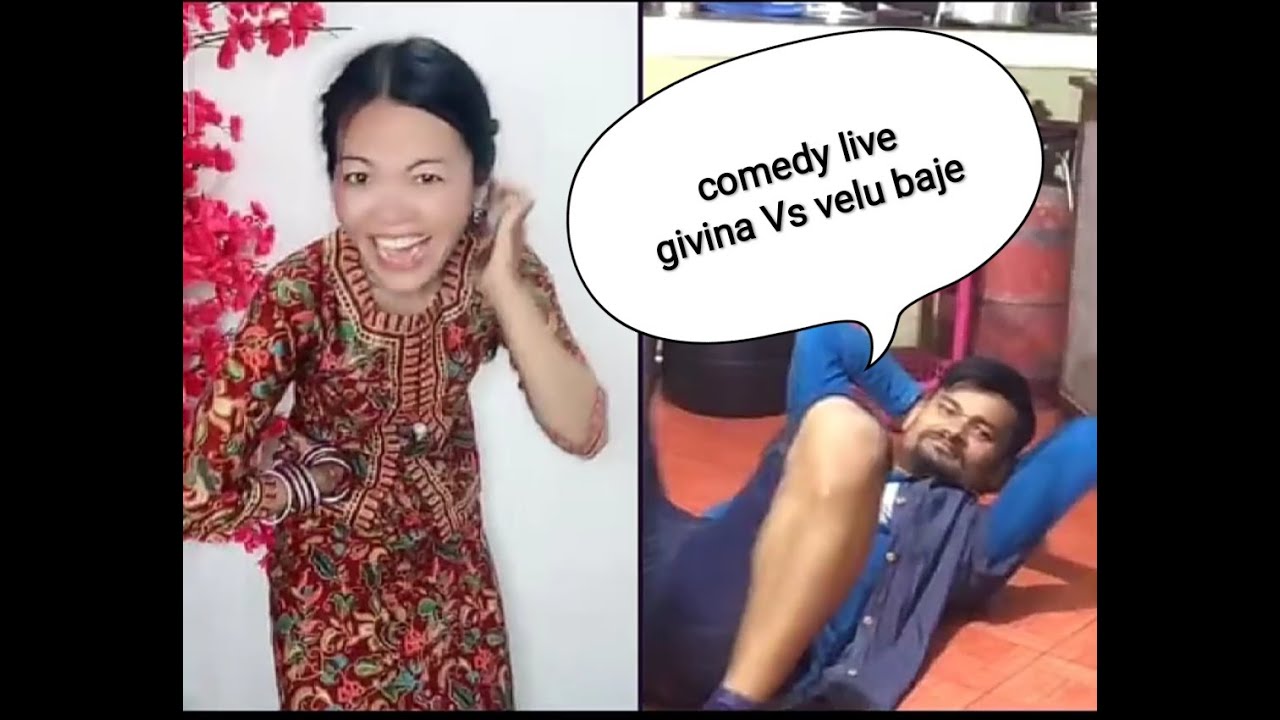Givina Vs velu baje comedy live tiktok| रमाइलो कुराकानी रोबिन गिभिना # ...