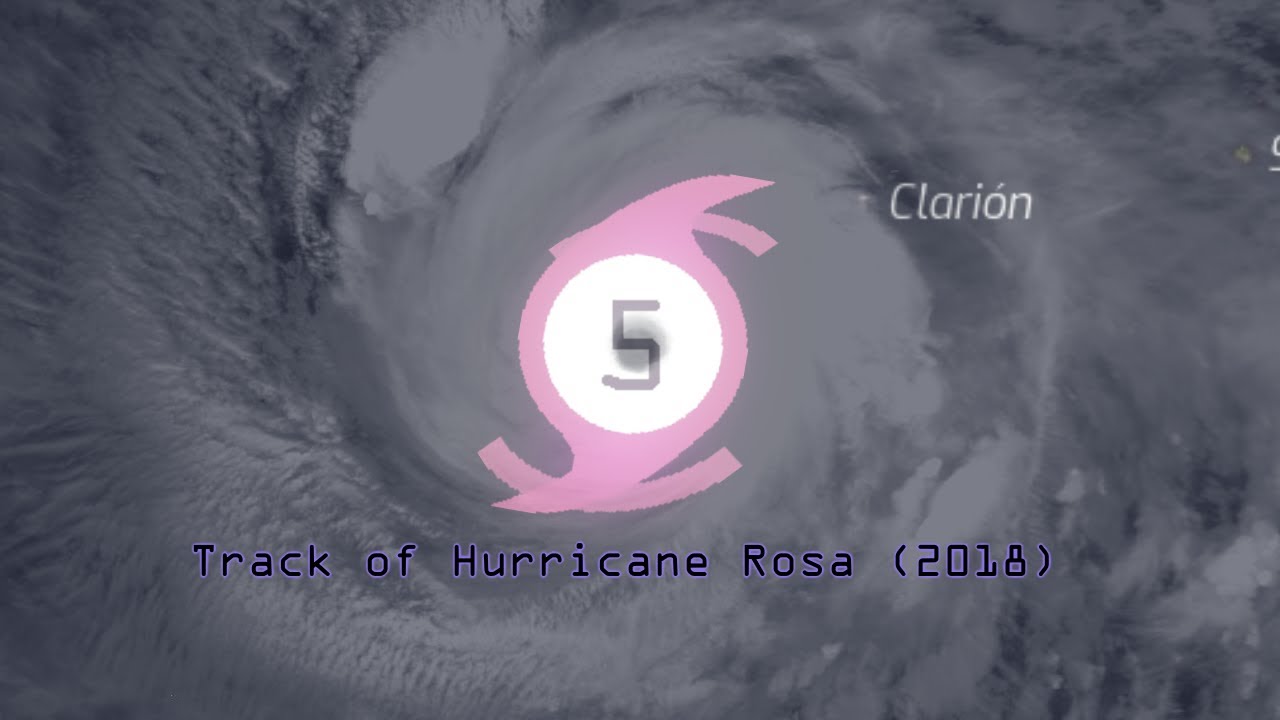 Track of Hurricane Rosa (2018) - YouTube