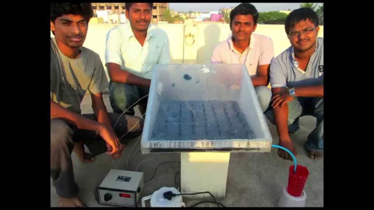 ACRYLIC SOLAR STILL WITH ALUMINIUM FINS - YouTube