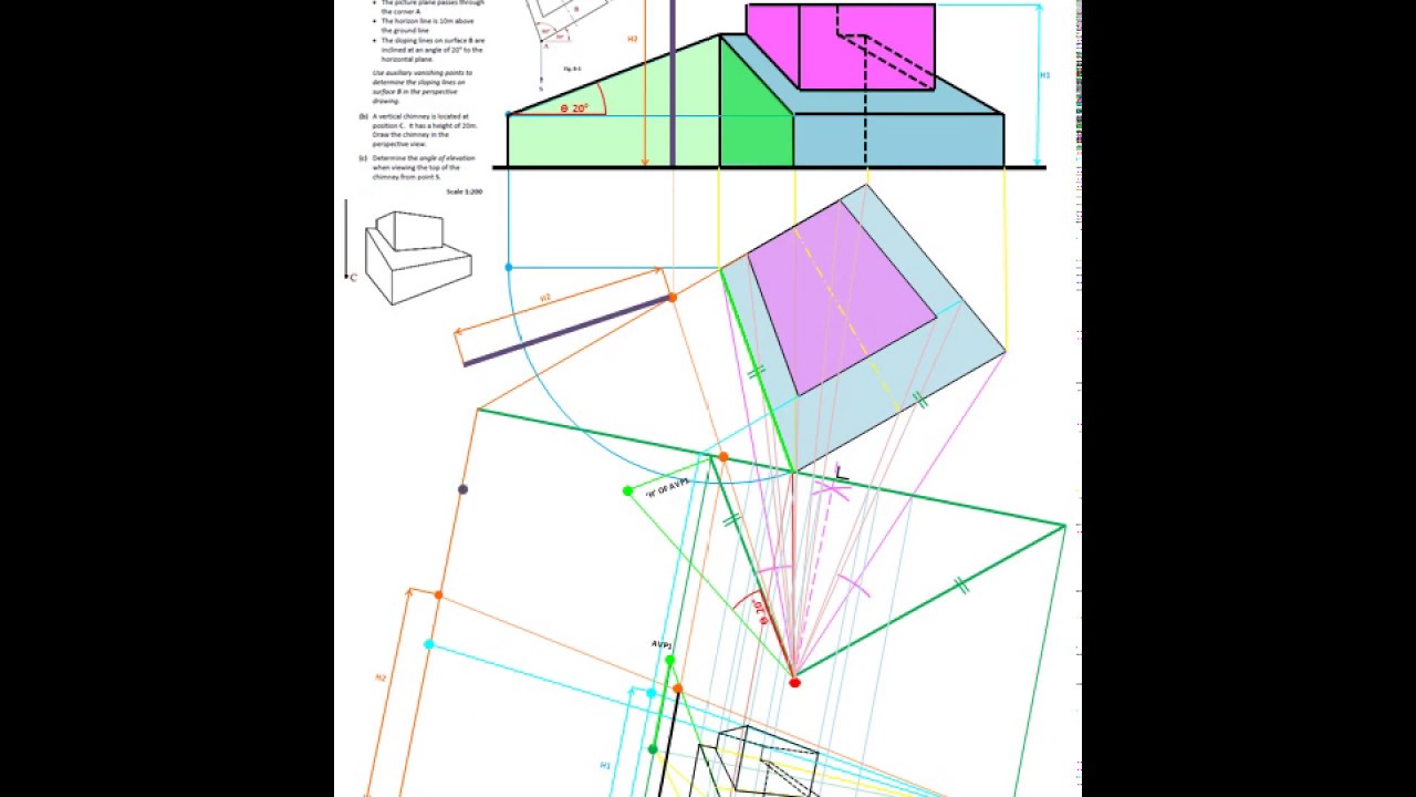 Leaving Cert DCG HL Perspective Projection - YouTube
