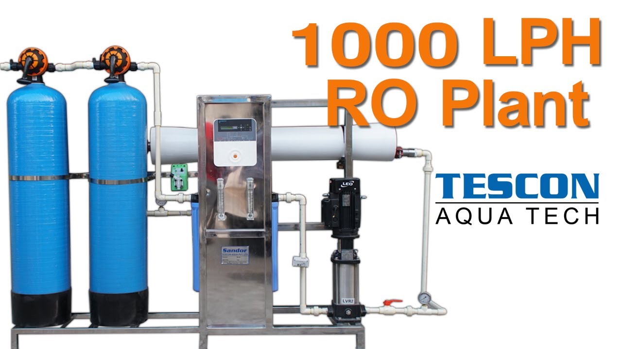1000 LPH RO PLANT Reverse Osmosis membrane technology - YouTube