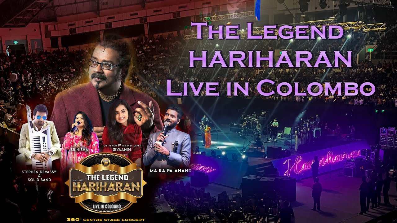 The Legend HARIHARAN Live Concert in Colombo - YouTube