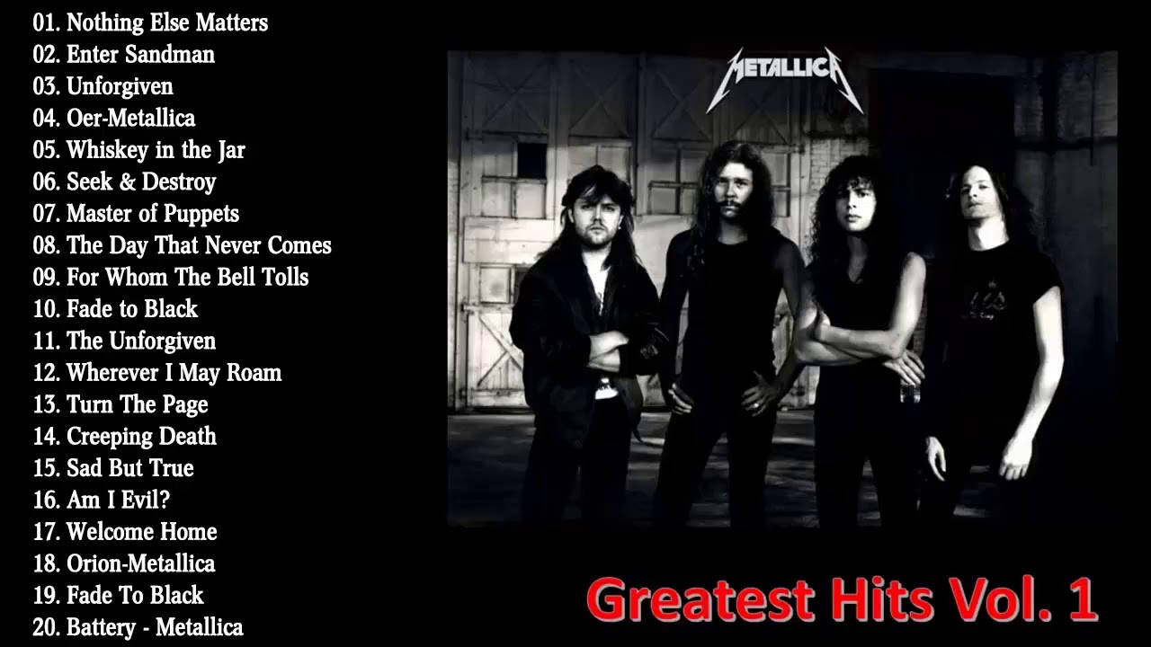 Metallica Greatest Hits Full Album - Best Of Metallica - Metallica Full ...