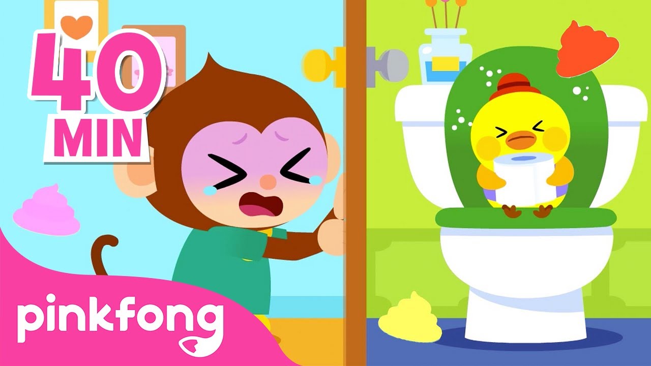 Pum! Pum! Pum! 💩 É Hora do Cocô! | + Completo | Baby Shark | Pinkfong ...