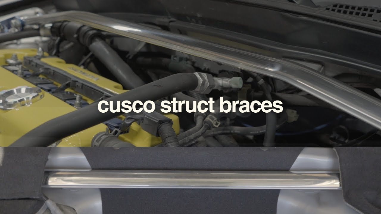 rsx type s gets cusco strut tower braces - YouTube