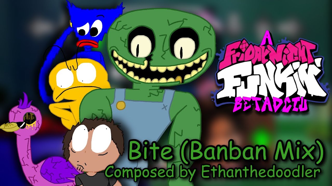 Friday Night Funkin’ || Bite (Banban Mix) but every turn a different ...