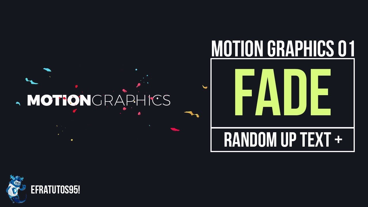 [Motion Graphics] Random Fade Up en Textos After Effects Tutorial - YouTube