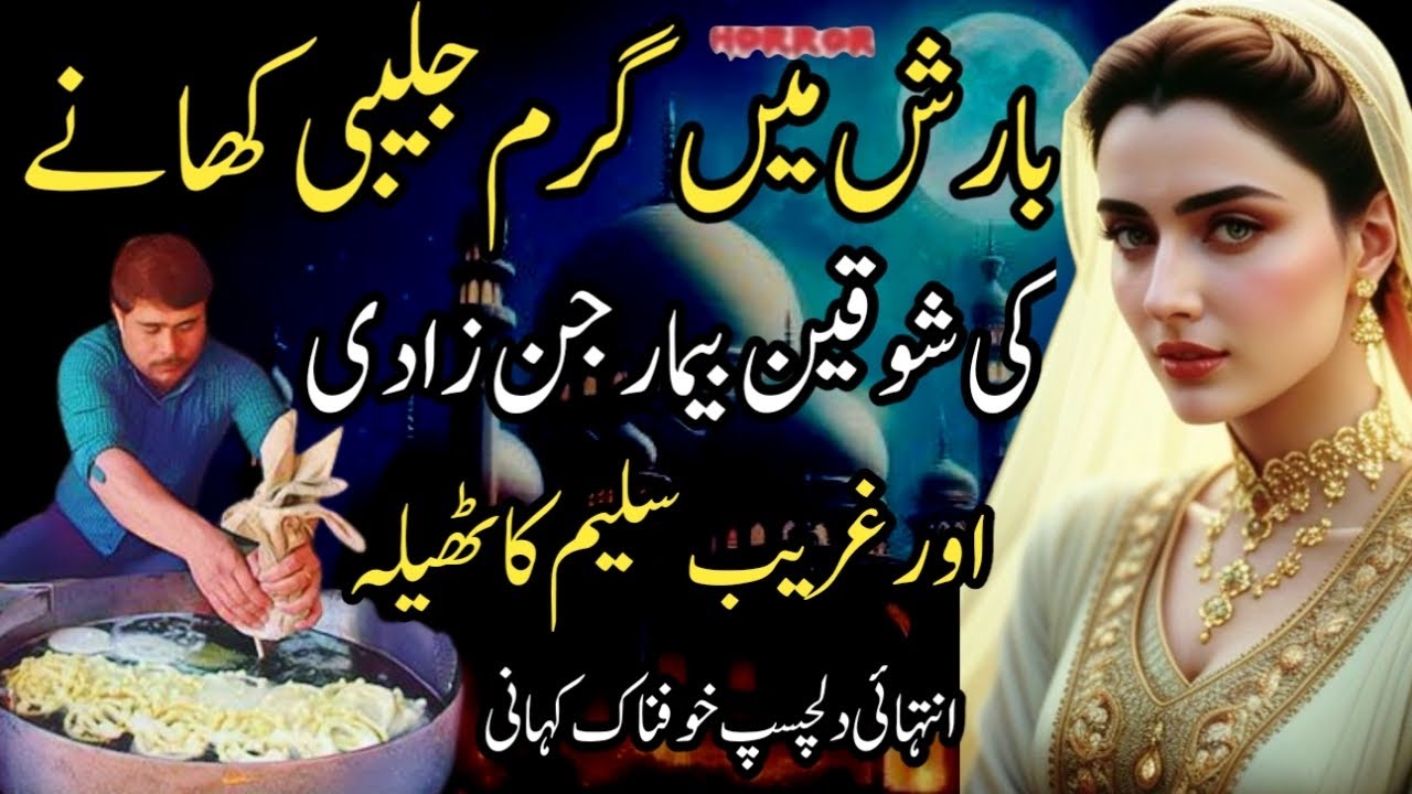 Barish Mein Garm Jalebi Khany ki Shoken Shahi Jinzadi Aur Ghreeb Theely Wala Larka - YouTube