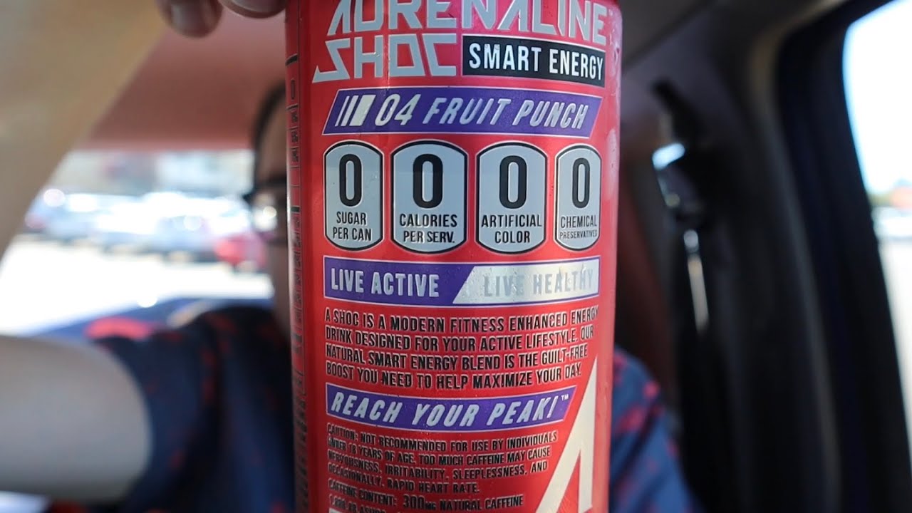 A Shoc Energy drink review fruit punch Smart energy drink - YouTube