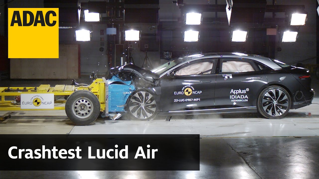 Lucid Air im Crashtest | ADAC & Euro NCAP - YouTube