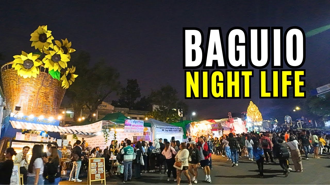 Night Life at the MOST POPULAR Spot in Baguio | Walking Tour - YouTube