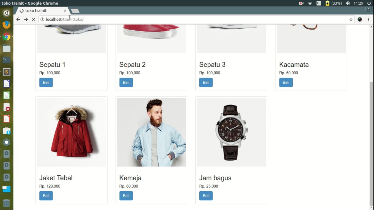 Tutorial Membuat Toko Online PHP MySQLI 12 Beli Produk - YouTube