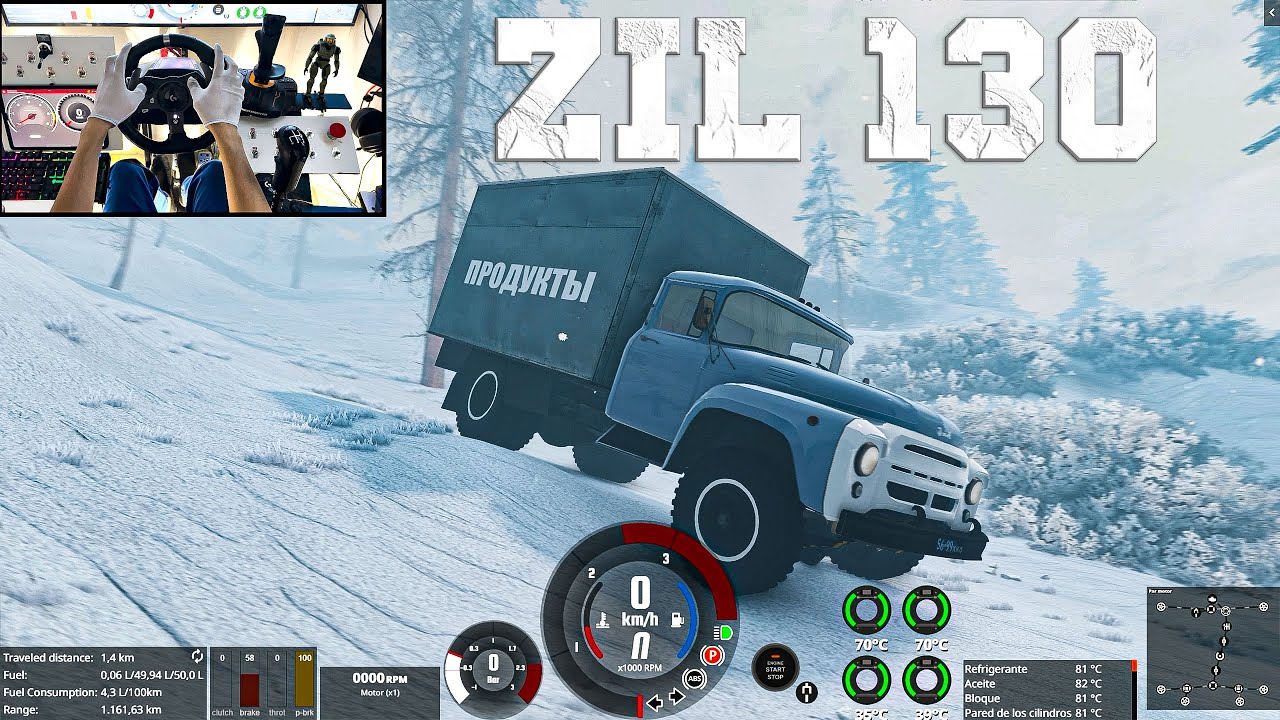 BeamNG.Drive | ZIL 130 EXTREME ROUTE | Logitech g920 relaxing drive ...