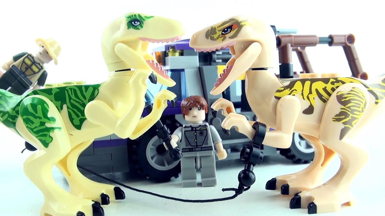 Velociraptor Jurassic World Vehicle - Lego compatible Dinosaurs Raptor ...
