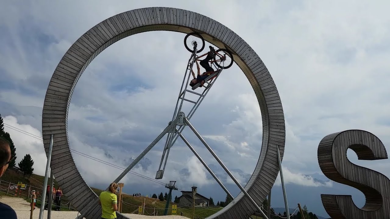 Looping bike at Plose, Dolomiti - YouTube