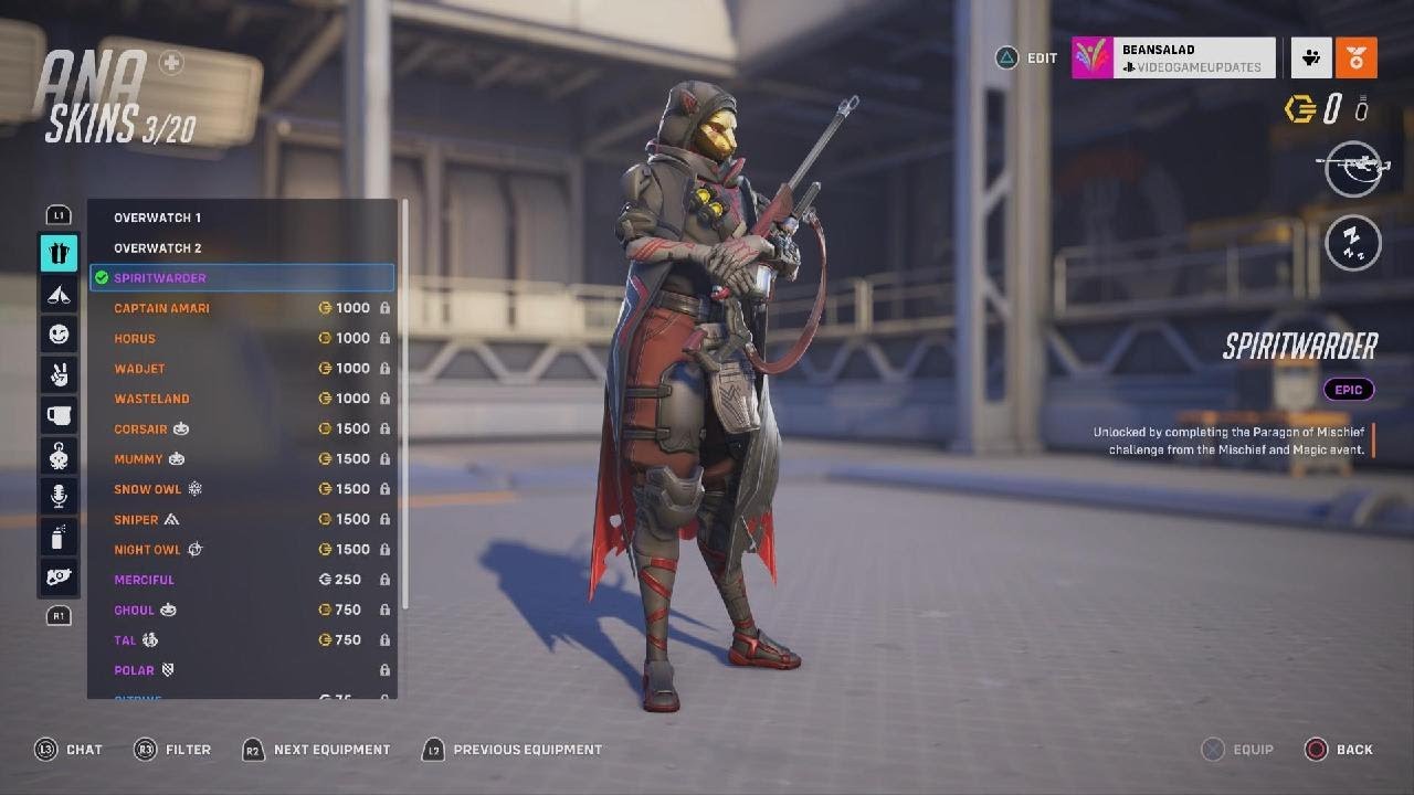 FREE Epic Spiritwarder Ana Skin and Weapon Charm You Can Earn from ...