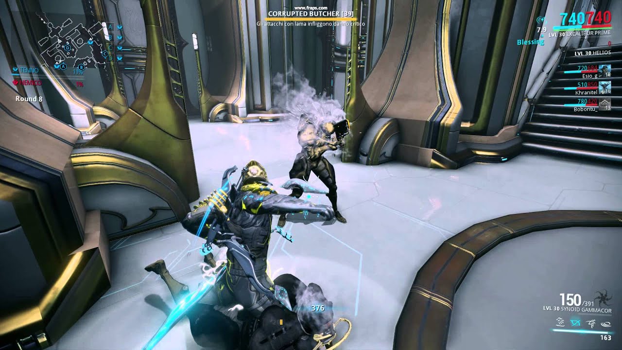 Warframe melee finisher bug when equipping Synoid Gammacore - YouTube