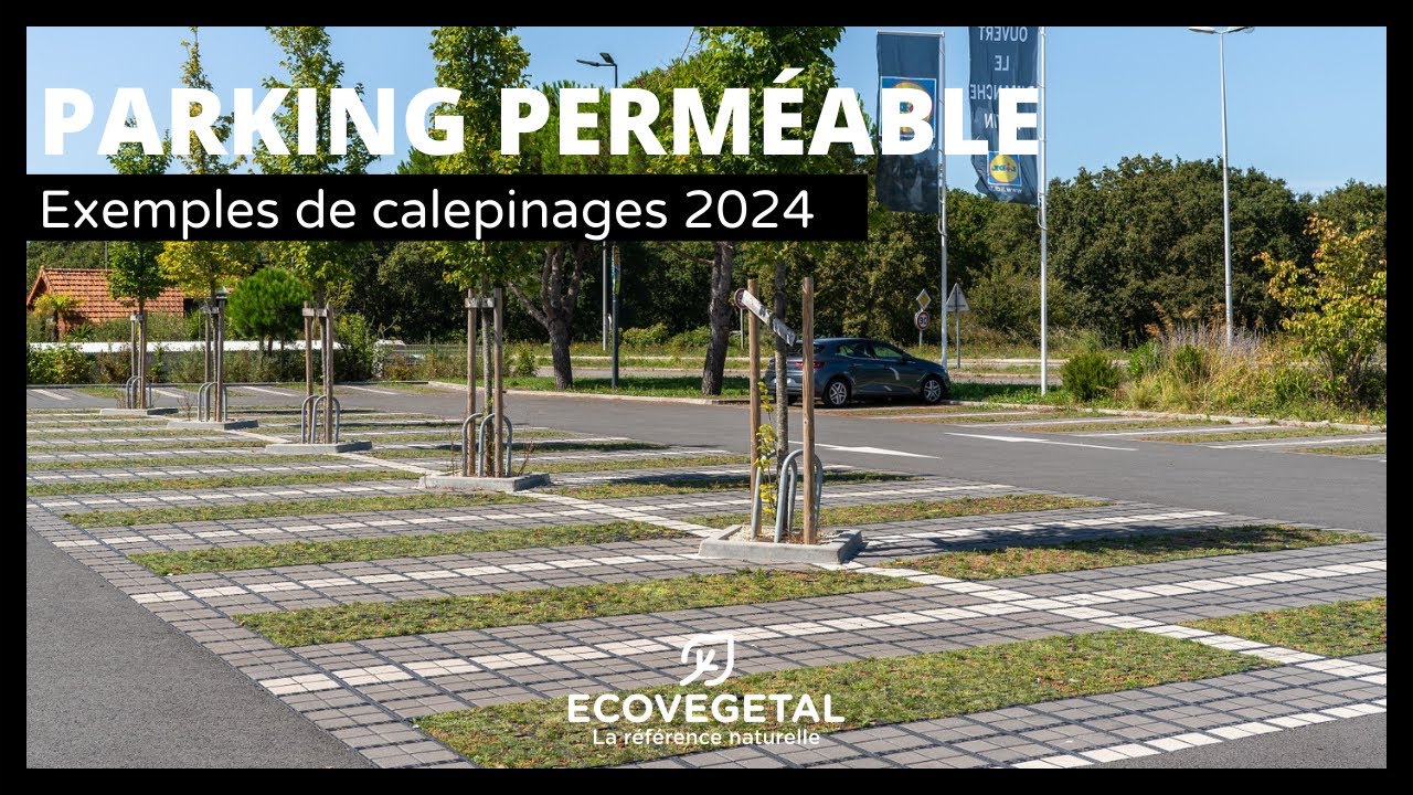 Exemples de calepinages pour parkings perméables - 2024 - YouTube