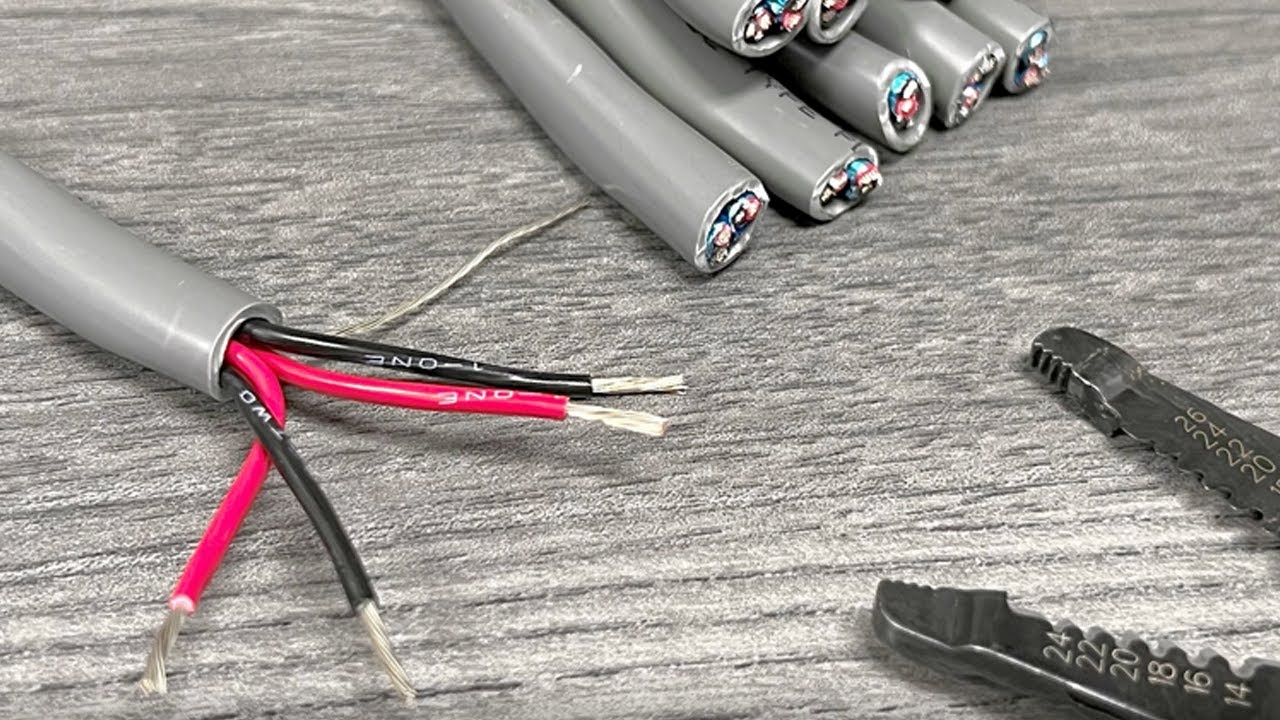 Correctly Stripping Multi Pair Tray Cable - YouTube