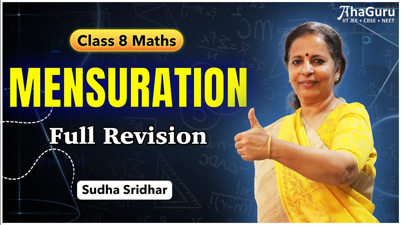 Mensuration Class 8 Maths | Formulas | One shot | Class 8 Maths Chapter ...