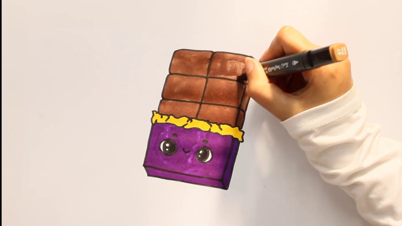 Chocolate Block Drawing - Leigha Marina Arts & Crafts - YouTube