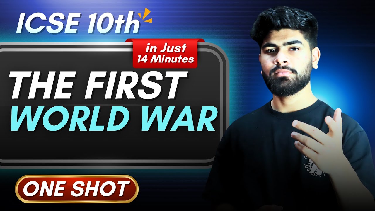The First World War || ICSE Class 10th || Modern History Chapter 1 ...