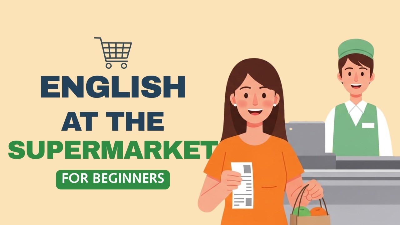 Learn English at the Supermarket 🛒 Easy Shopping Conversations for ...