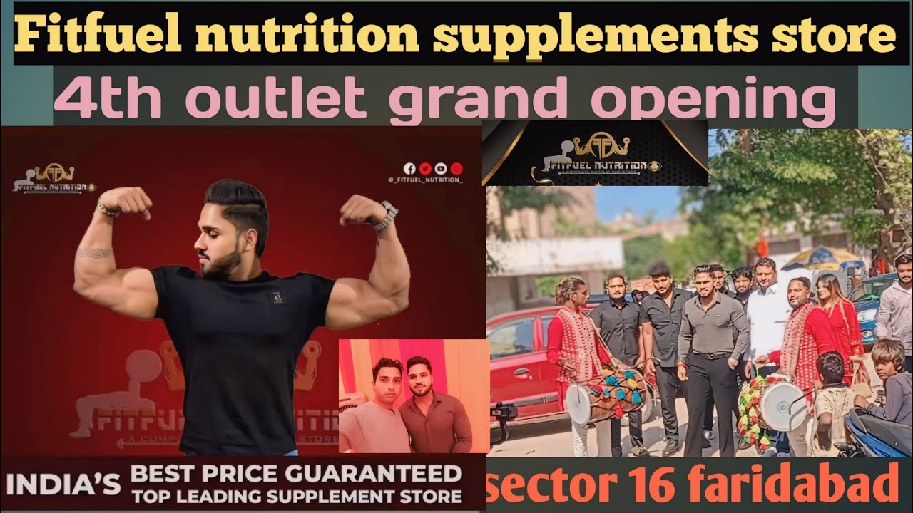 Fitfuel nutrition supplements store 4th outlet opening sector 16 ...
