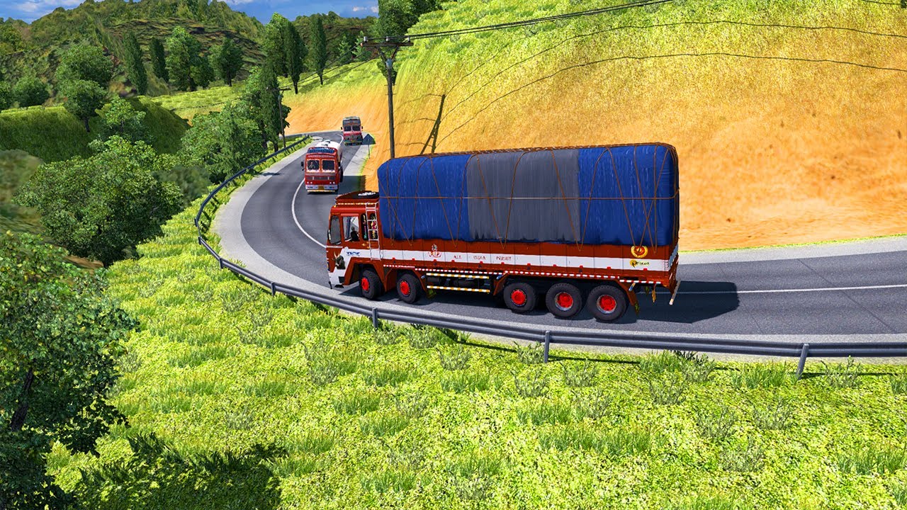 TN Lorry Dhimbam Ghat Road | Ashok Leyland Heavy Load Lorry | Tamil ...