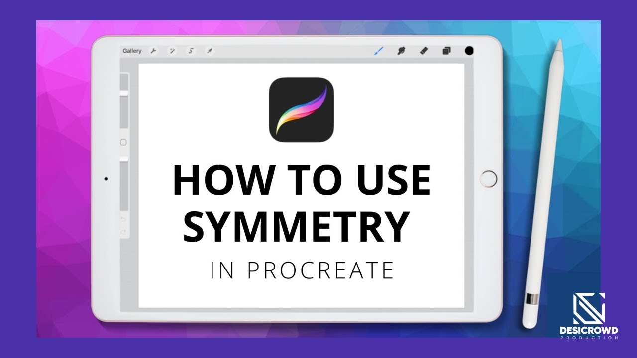 How to use the All Symmetry Tool in Procreate | Hindi episode 9 | #desicrowd - YouTube
