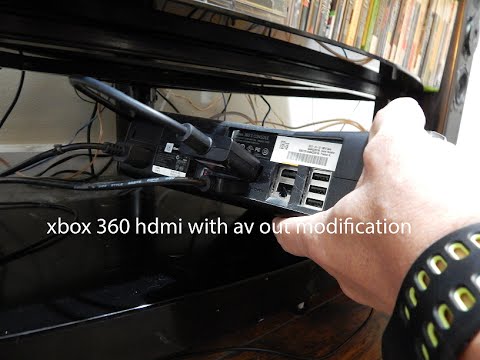 xbox console hdmi with av out modification - YouTube