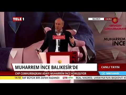 Muharrem İnce Balıkesir Mitingi   28 Mayıs 2018   HD   YouTube