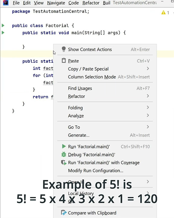 Java Program To Find Factorial Of A Number Java Interview Questions And Answers Tac
