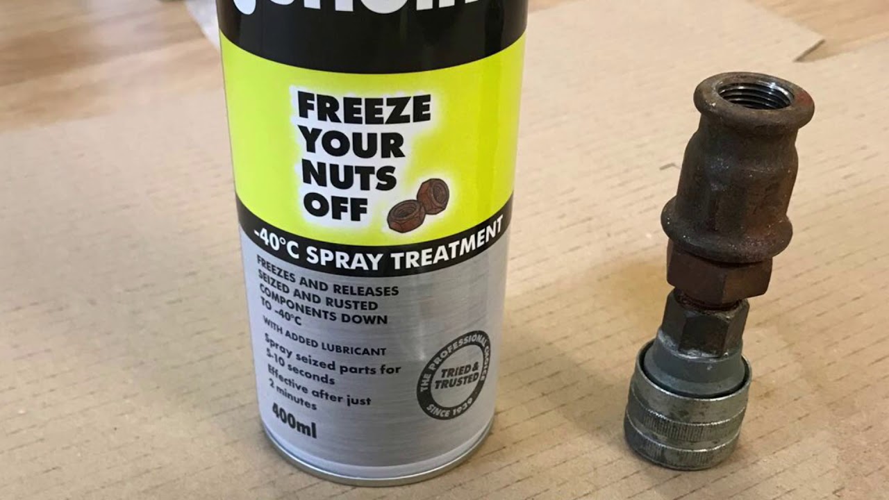 Jenolite Freeze Your Nuts Off- Rusted Bolt - YouTube