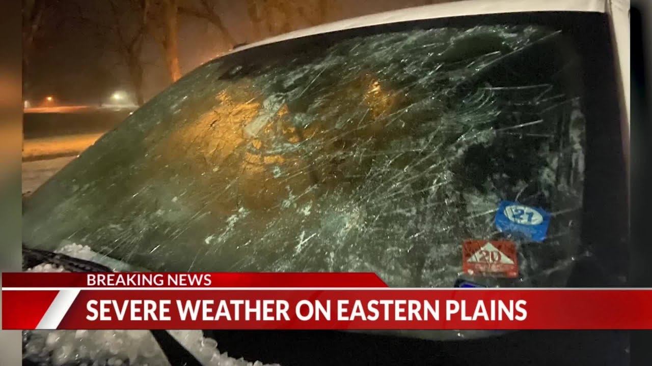 Golf ball-sized hail causes damage in Yuma - YouTube