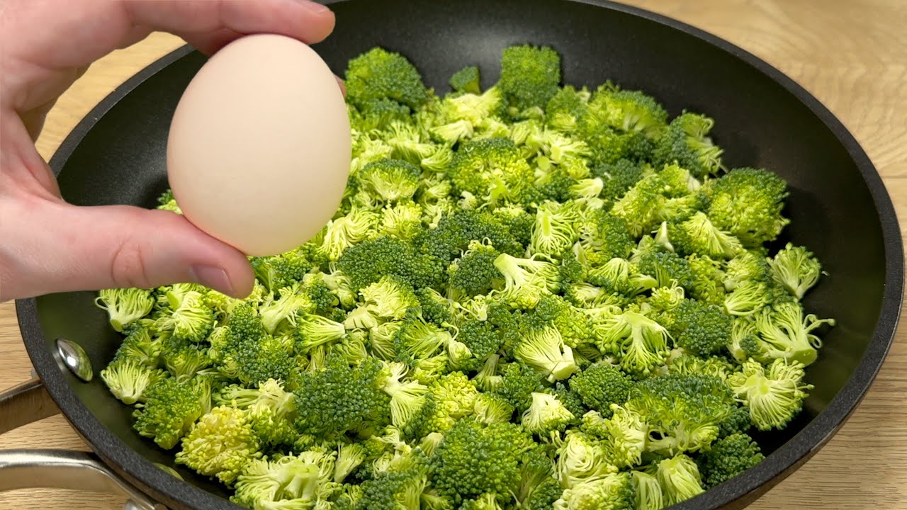 Take broccoli, eggs and cook a healthy and delicious dish! A simple ...