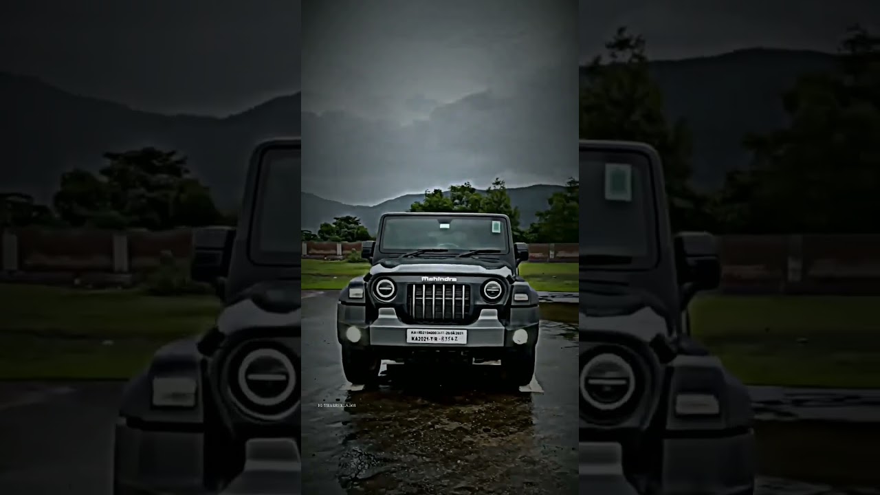 black mahindra Thar and rod mahindra Thar lover - YouTube