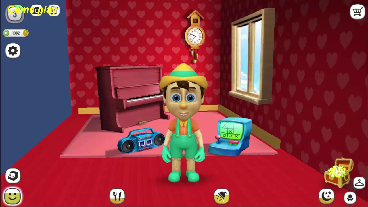 MY TALKING PINOCCHIO: VIRTUAL TOY - Android Gameplay HD - YouTube