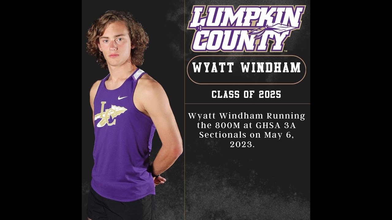Wyatt Windham Running the 800M (2:01.34) at GHSA 3A Sectionals on May 6 ...