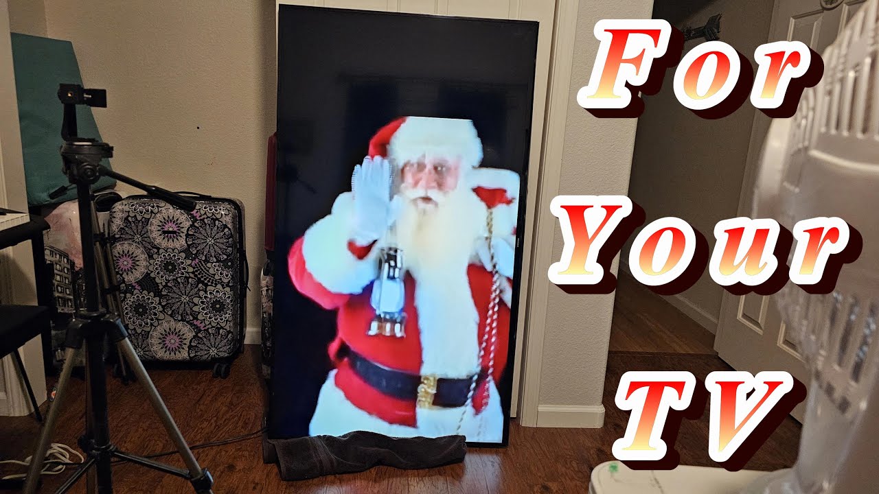 Virtual Santa Loop for 90 Degree showing on TV or Projection - YouTube