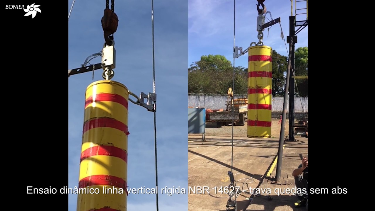 Ensaios dinâmicos de Linhas de Vida Bonier Equipamentos conforme Norma ...
