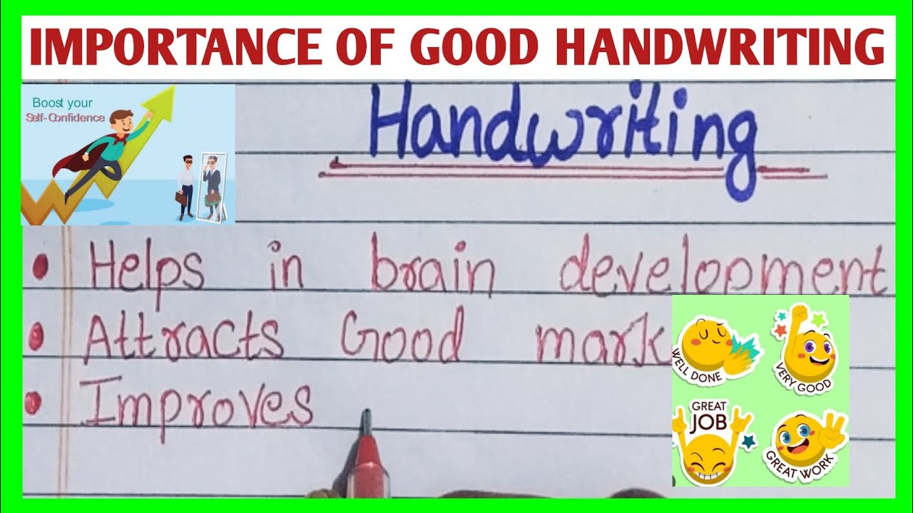 Benefits of Good Handwriting || Handwriting Practice || Piece of ...