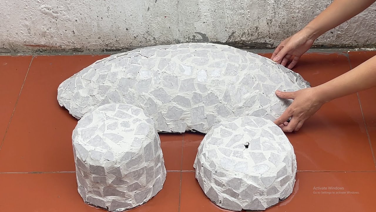 Amazing Creative With Cement And Ceramic Tiles - Ideas Making Unique ...